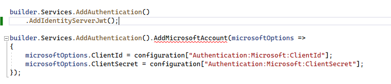 AddAuthentication doesn't contain AddMicrosoftAccount · Issue #39543 · dotnet/aspnetcore · GitHub