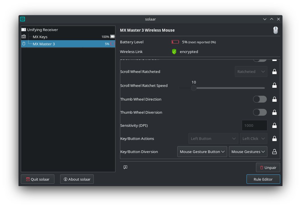 Solaar key press action depends on keyboard setup · Issue #1975 · pwr ...