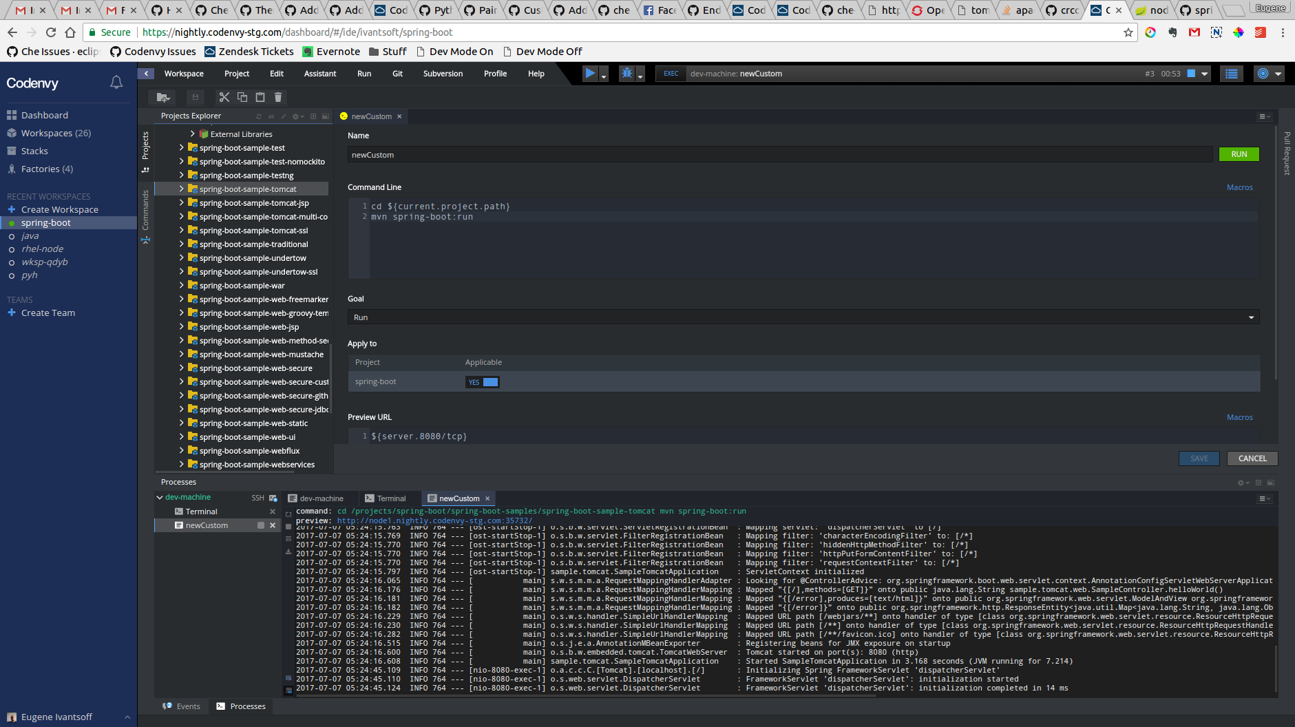 How To Create Web Servicerestsoap In Codenvy Using Tomcat Server 5811