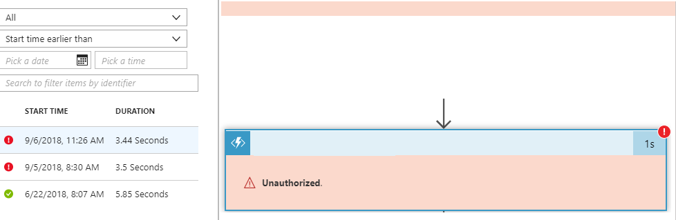 Unauthorized Calling Azure Function · Issue 30 · Azurelogicapps · Github 8109