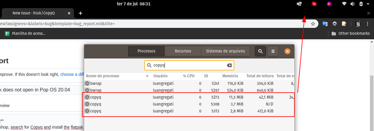 Copyq flatpak does not open GUI and tray icon in Pop OS 20.04 · Issue #1432 · hluk/CopyQ · GitHub