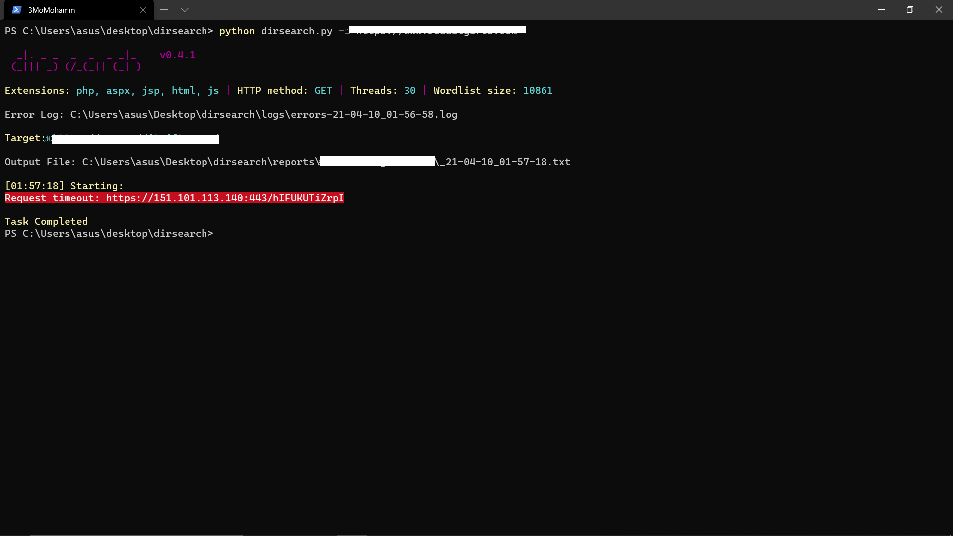 re-timeout-issue-783-maurosoria-dirsearch-github