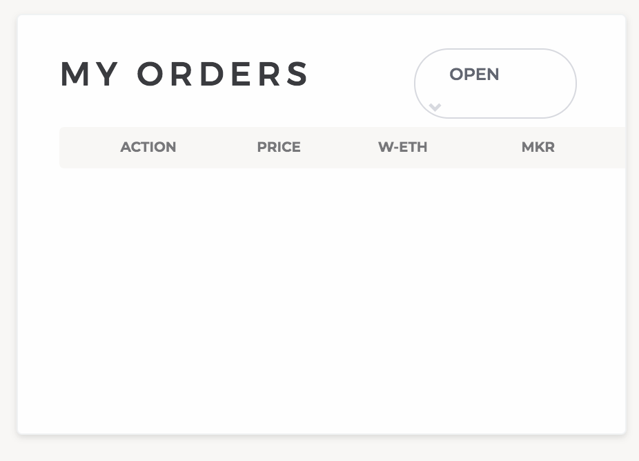 dropdown on my orders widget is broken · Issue #368 · OasisDEX/oasis · GitHub