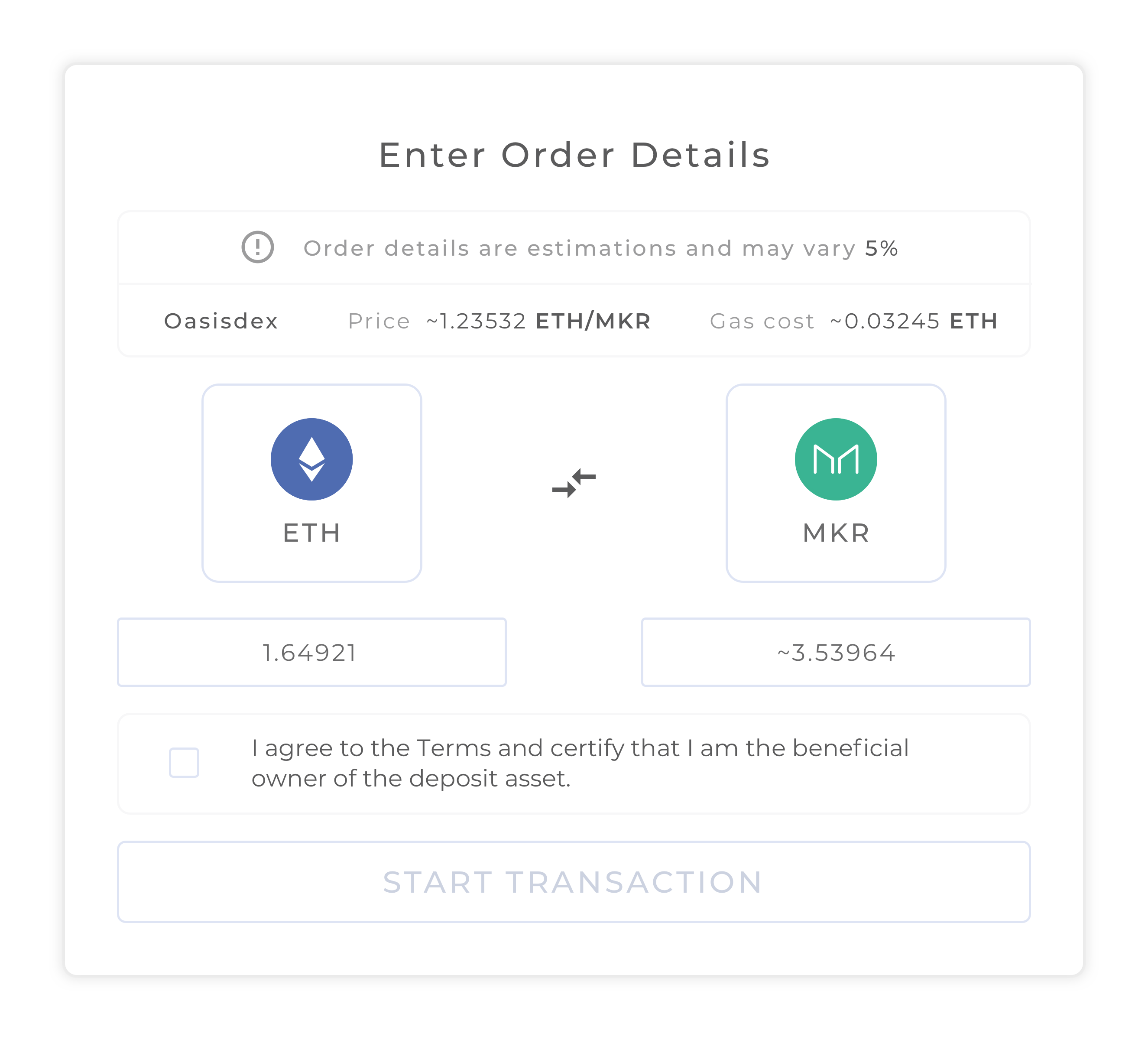 widget redesign v2 · Issue #21 · OasisDEX/oasis-direct · GitHub