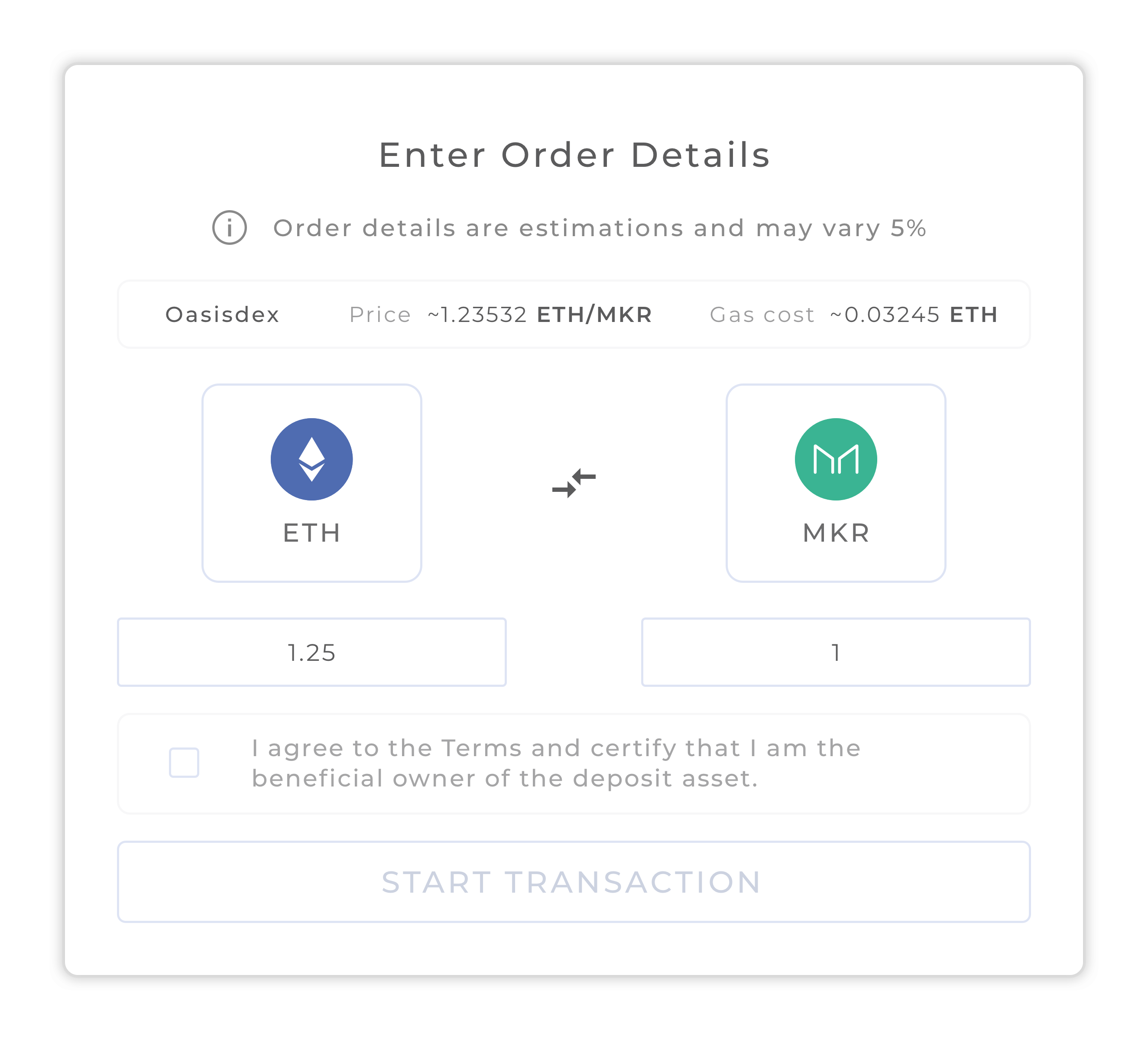 widget redesign v2 · Issue #21 · OasisDEX/oasis-direct · GitHub