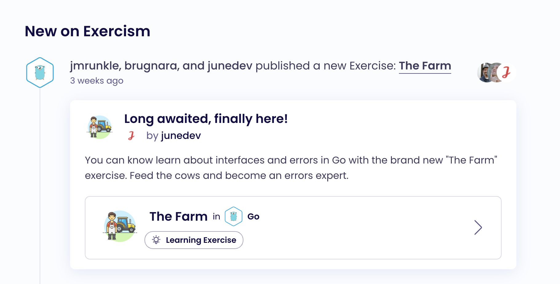 "New on Exercism" usernames need linking · Issue #6181 · exercism/exercism · GitHub
