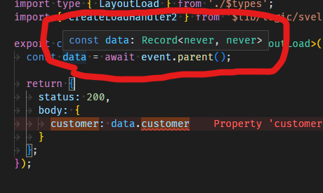 load parent function doesn't infer LayoutData from named layout · Issue #6013 · sveltejs/kit ...
