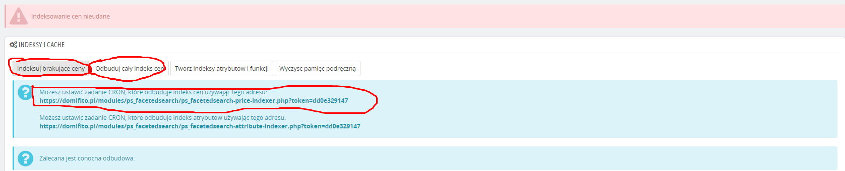 Faceted Search Cannot rebuild price index · Issue #25294 · PrestaShop/PrestaShop · GitHub
