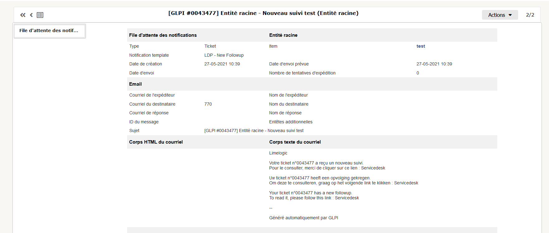 No notification on followup · Issue #8382 · glpi-project/glpi · GitHub