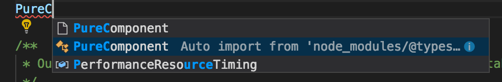 Intellisense import imports `@types` instead of the package itself ...