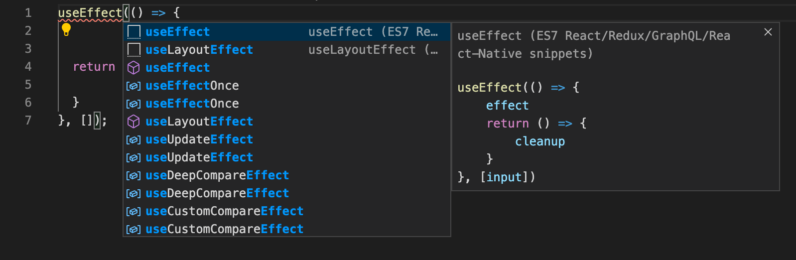 Hooks snippets interfere with auto-importing hooks · Issue #150 · r5n-labs/vscode-react ...
