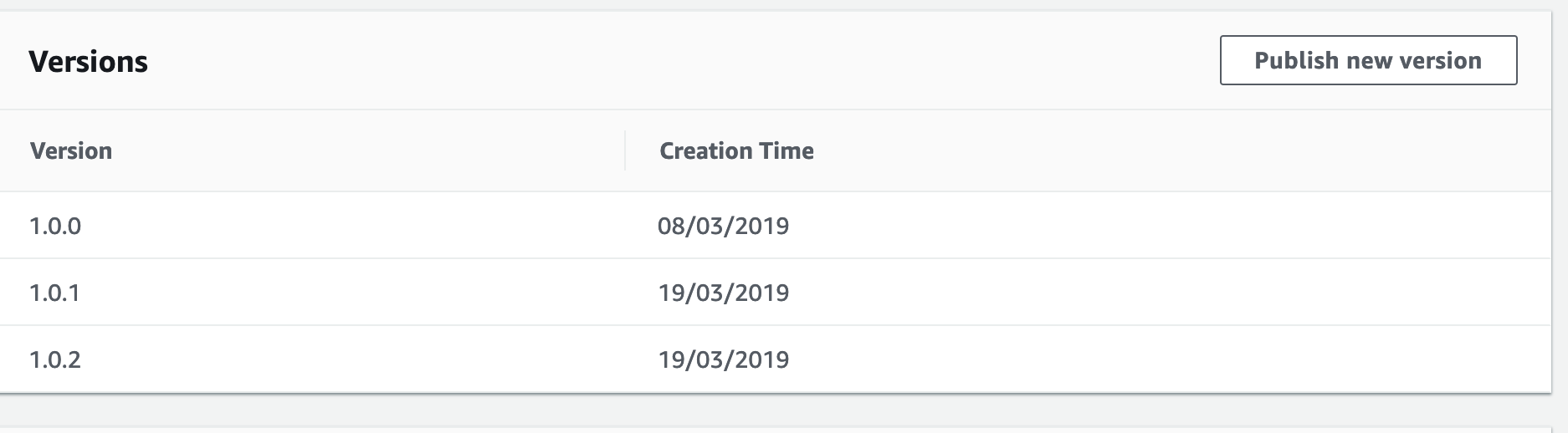 sam publish succeeds, but new SemanticVersion not found when building ...