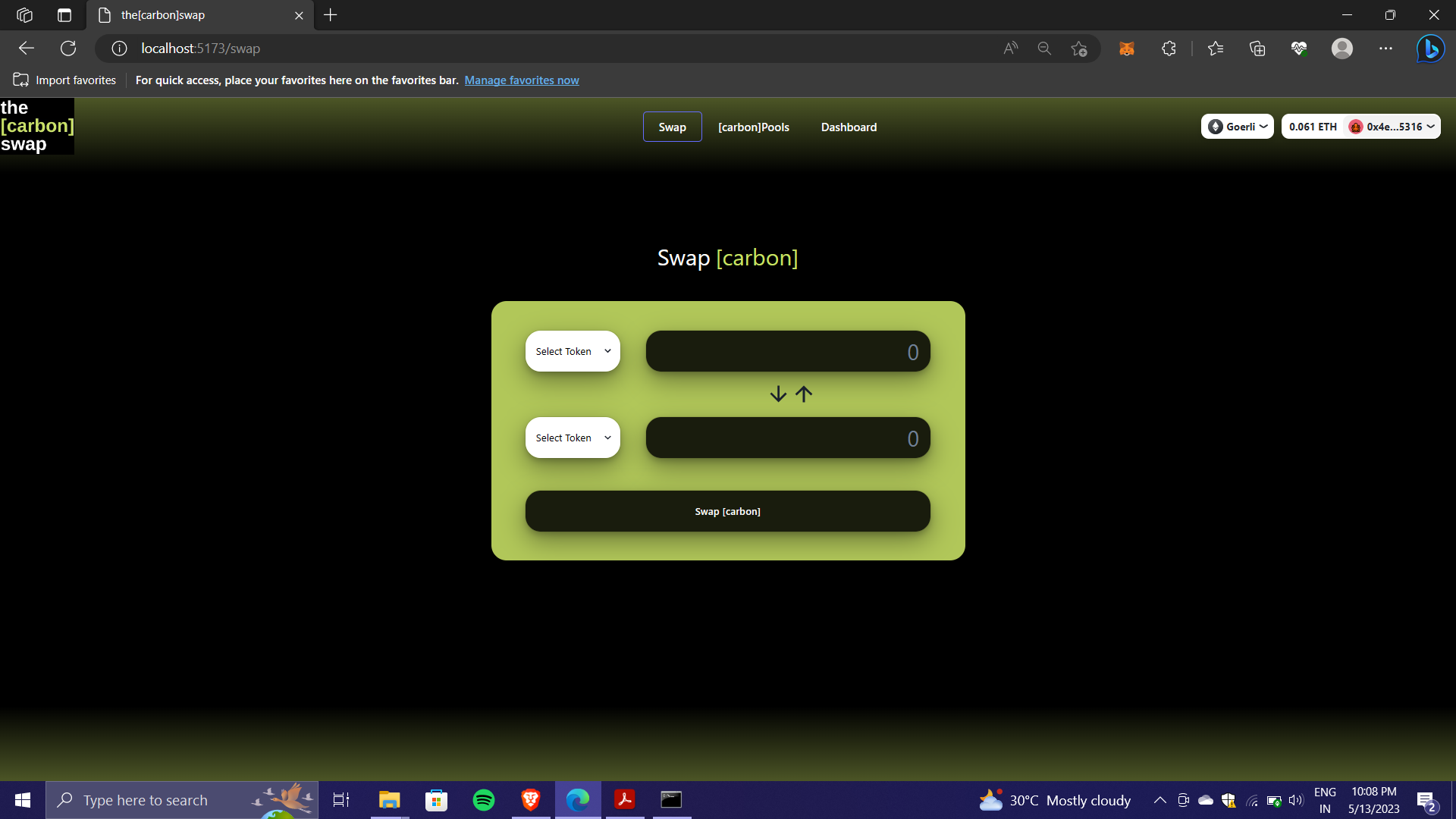 GitHub - noelvargheseoommen/carbon-swap-frontend