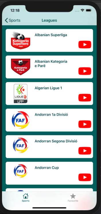 GitHub - Esraa-Sayed/SportsApp