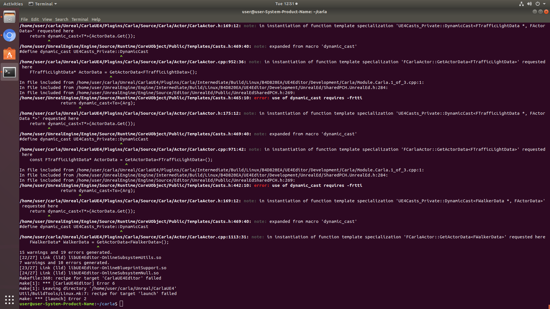make launch failed! · Issue #5068 · carla-simulator/carla · GitHub