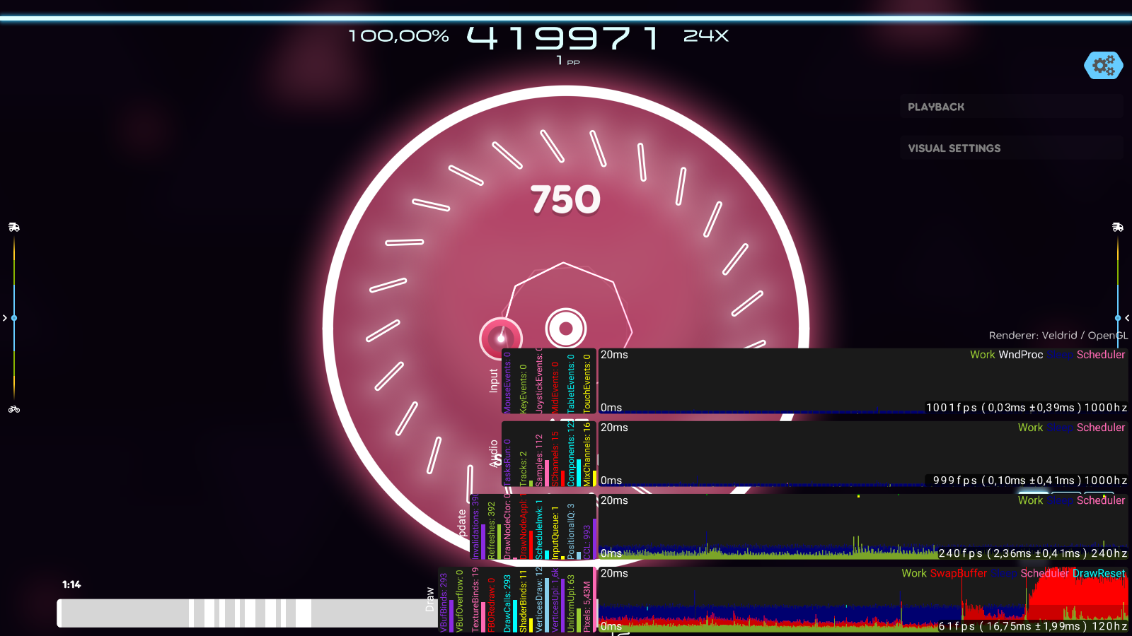 Spinners causes frame drops when frame limiter is set above vsync · ppy osu · Discussion #22981 ...