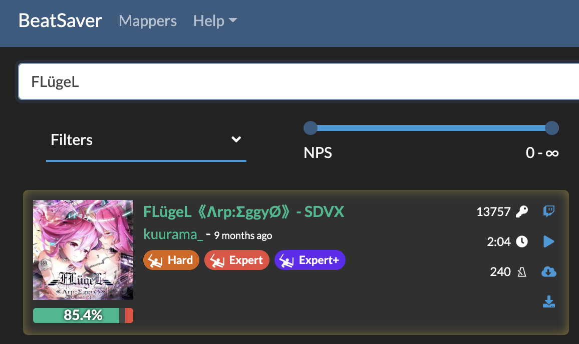 Song name research issue with special characters. · Issue #55 · beatmaps-io/beatsaver-main · GitHub