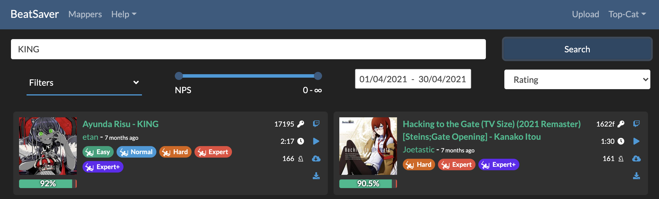 Song name research issue with special characters. · Issue #55 · beatmaps-io/beatsaver-main · GitHub