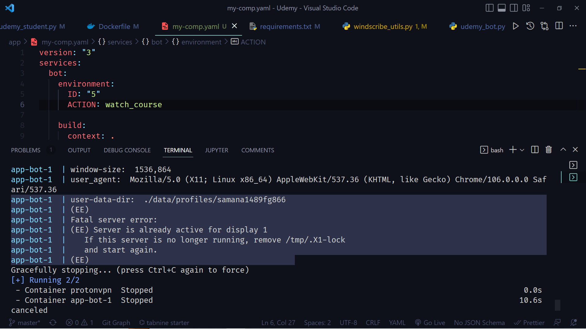 Error Server is already active for display 1 · Issue #841 ...