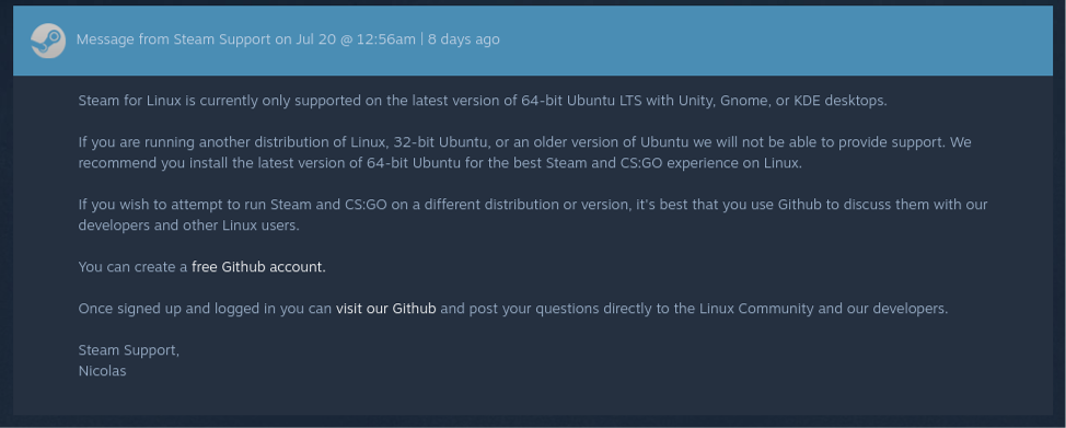 Can't launch CS:GO, was directed here by steam support staff · Issue #2151 · ValveSoftware/csgo ...