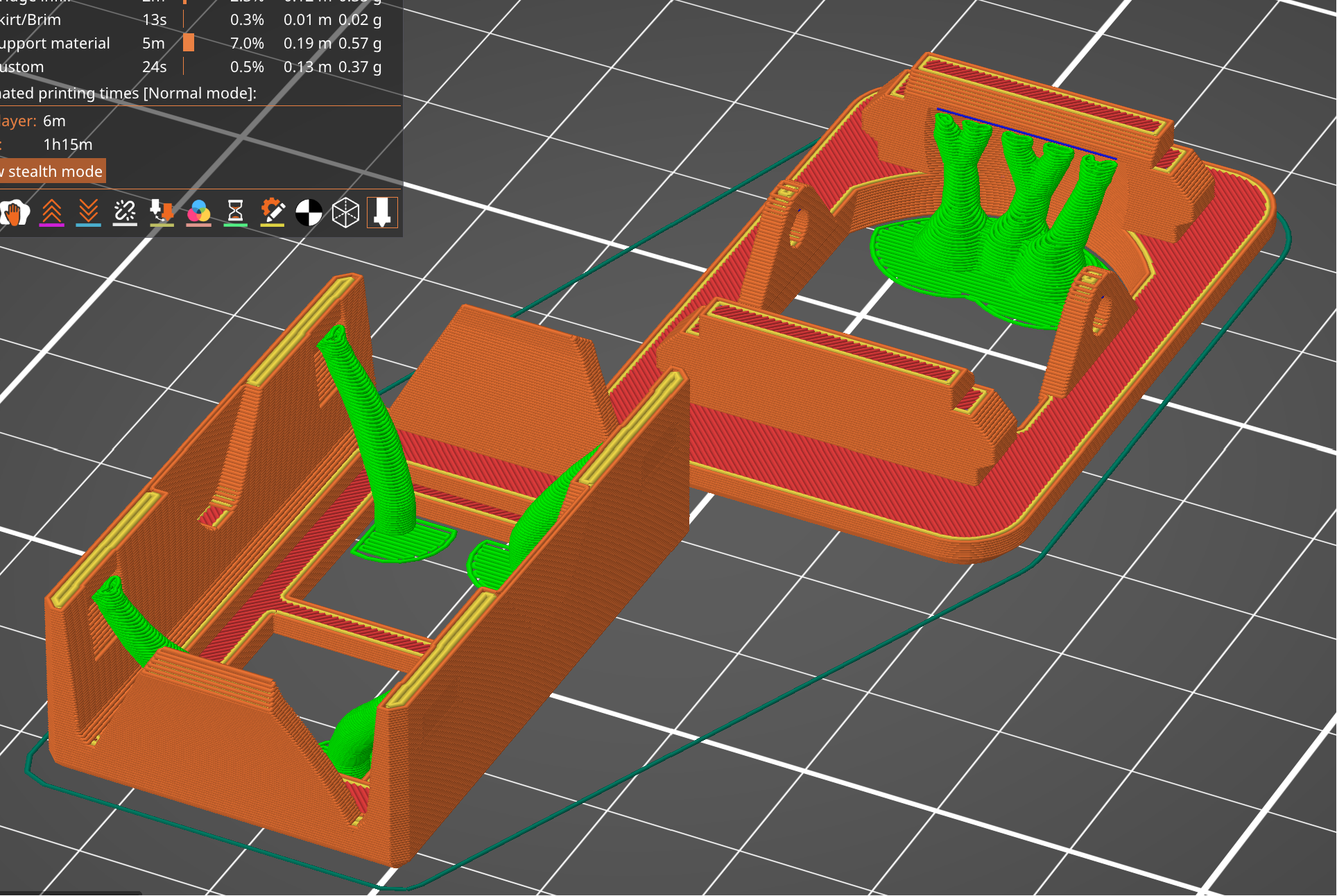 Supports still form under bridges with "don't support bridges" selected · Issue #11251 · prusa3d ...