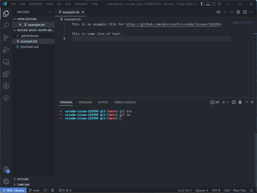 Merge Editor Saves Files Using The Wrong Newlines · Issue 162999 · Microsoftvscode · Github 