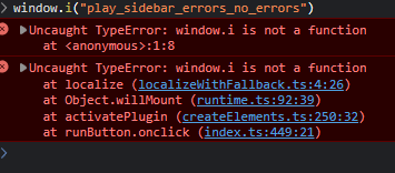 Playground: Unable to run code - TypeError: window.i is not a function · Issue #2925 · microsoft ...
