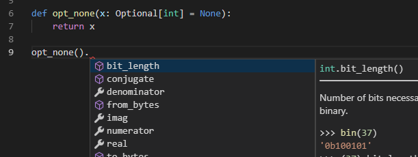 Named parameters with types have types overridden by default value in hover · Issue #603 ...