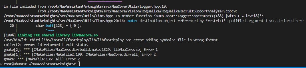 Compile Error On Arm · Issue 3662 · Maaassistantarknightsmaaassistantarknights · Github 