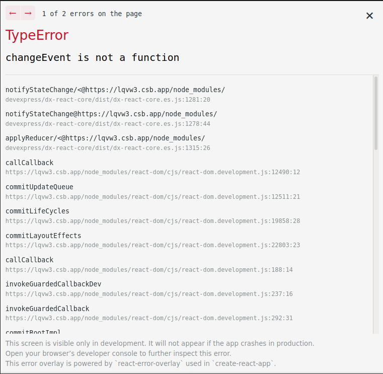 Tree Grid On Click Throws An Error · Issue 3007 · Devexpressdevextreme Reactive · Github