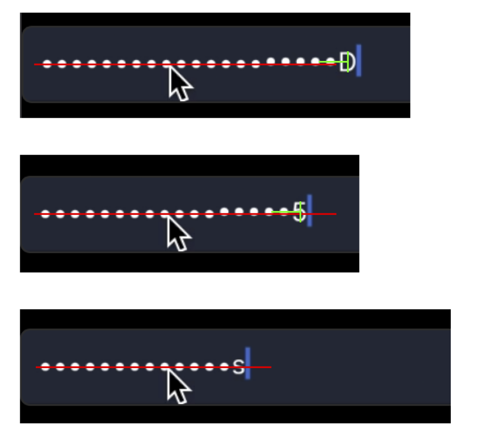 Obscured text(points) with custom fontFamily are jumping while typing ... Obscured text(points) with custom fontFamily are jumping while typing ...