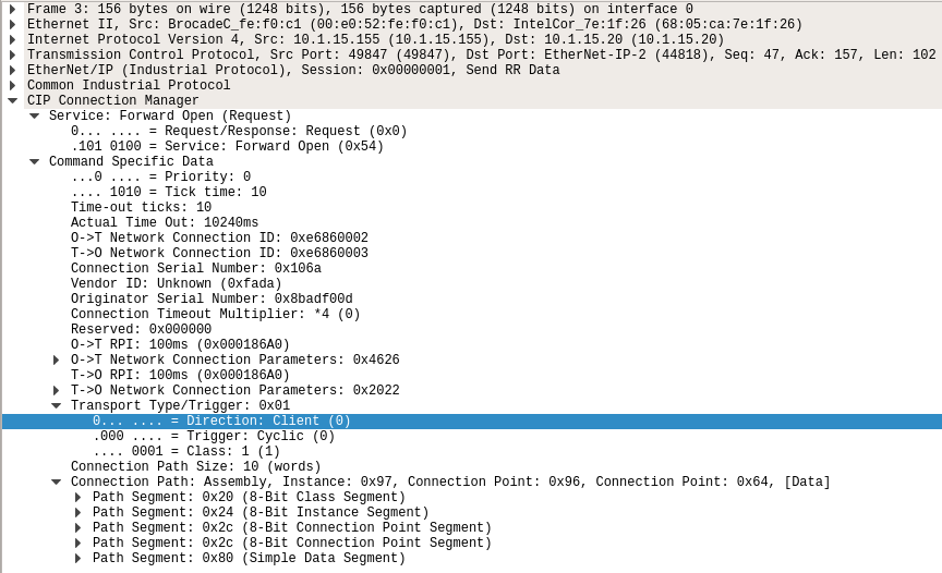 opENer can't answer my Forward_Open request · Issue #272 · EIPStackGroup/OpENer · GitHub