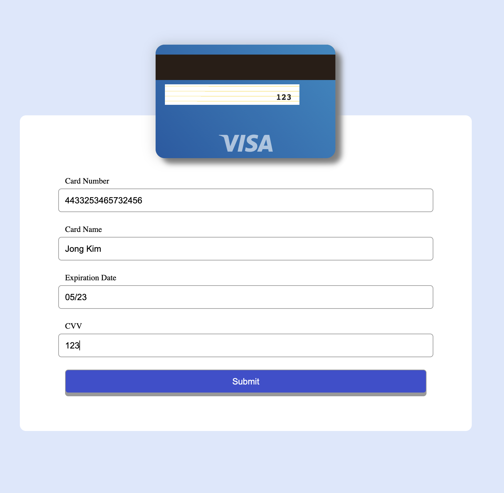 GitHub - RoyalOttoc/react-credit-card