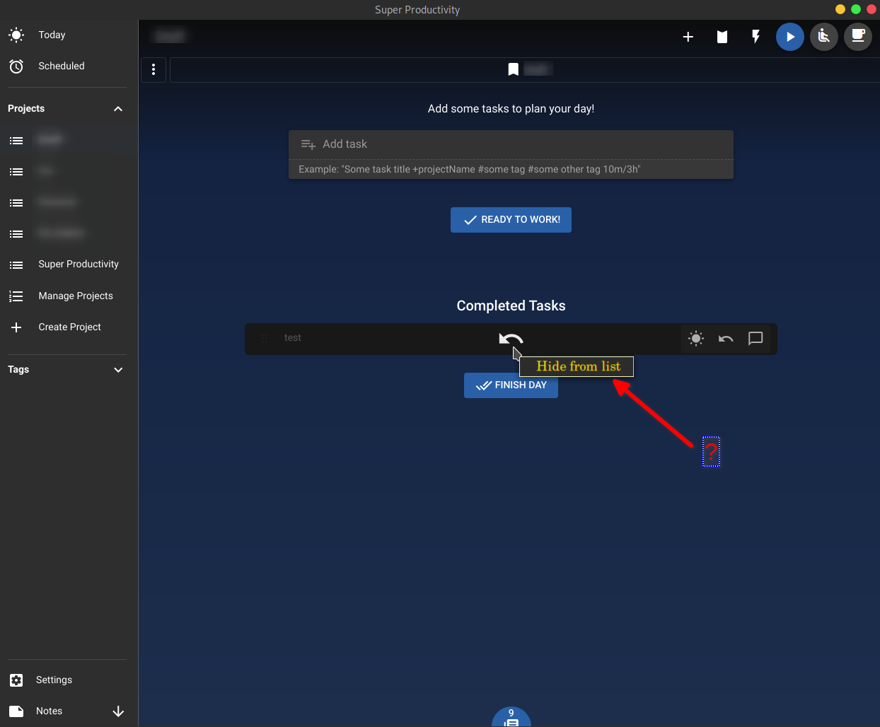 Option for completed tasks · Issue #691 · johannesjo/super-productivity · GitHub