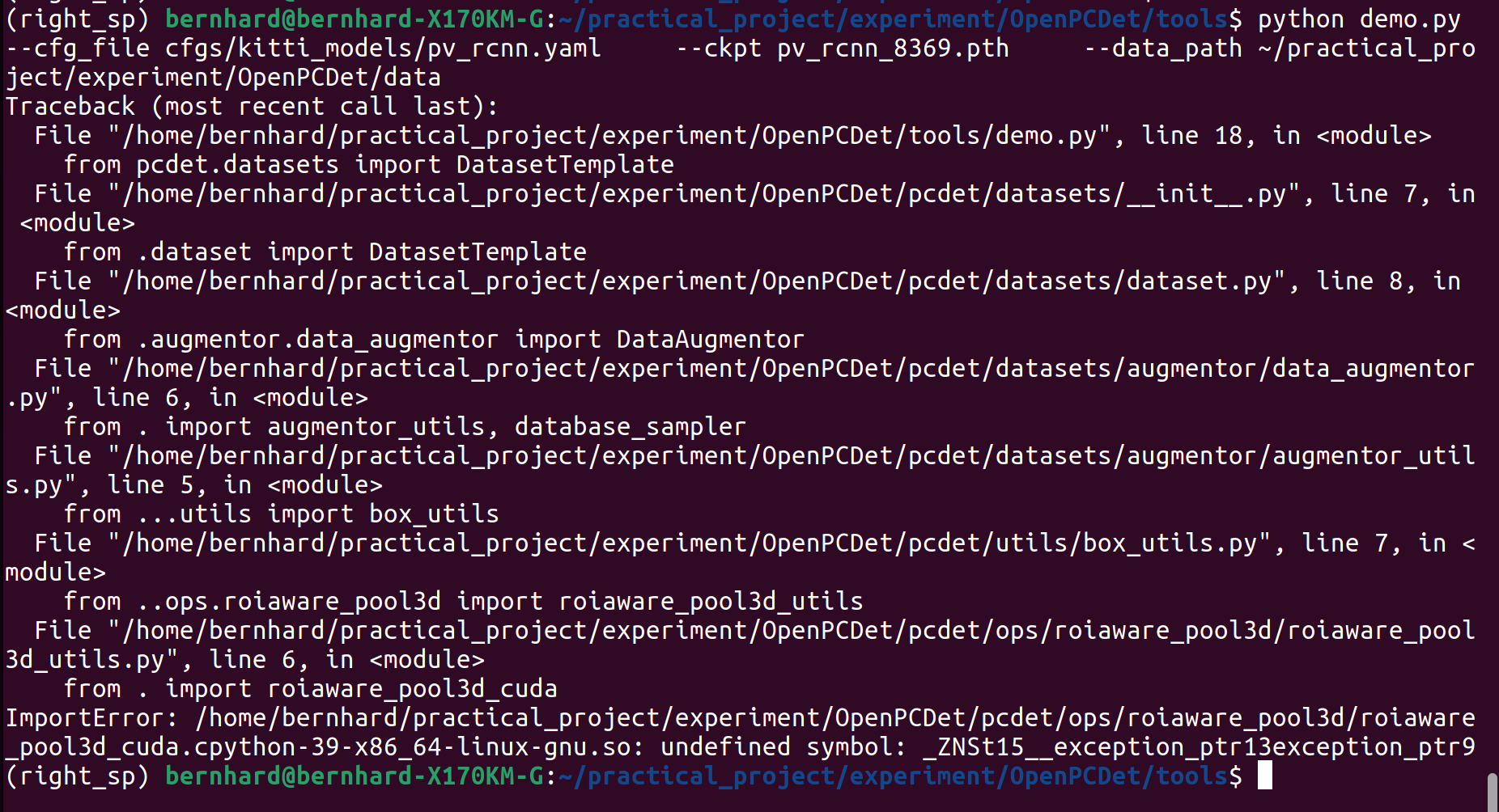 ops.iou3d_nms import iou3d_nms_utils · Issue #755 · open-mmlab/OpenPCDet · GitHub