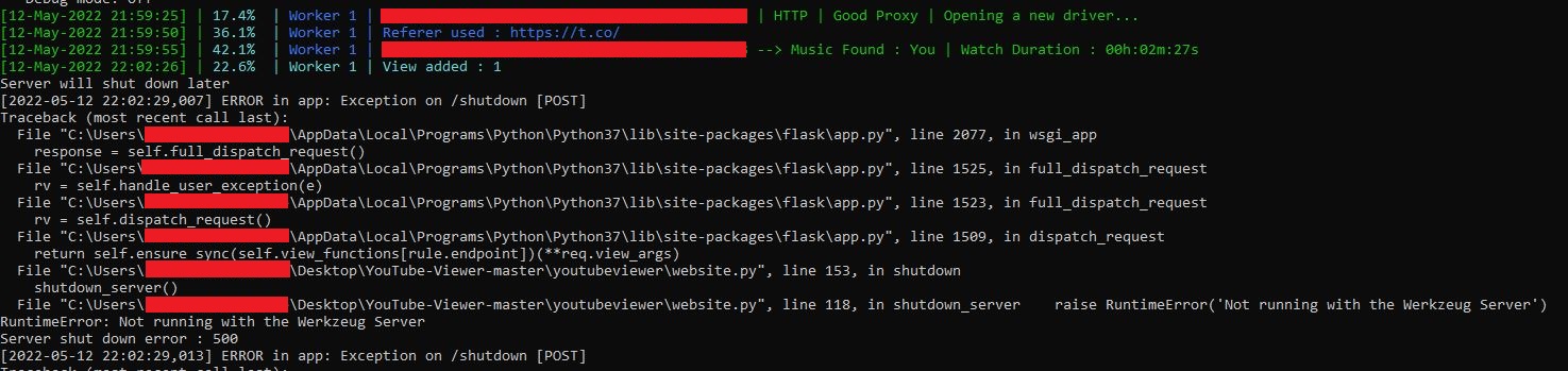 Flask error · Issue #371 · MShawon/YouTube-Viewer · GitHub