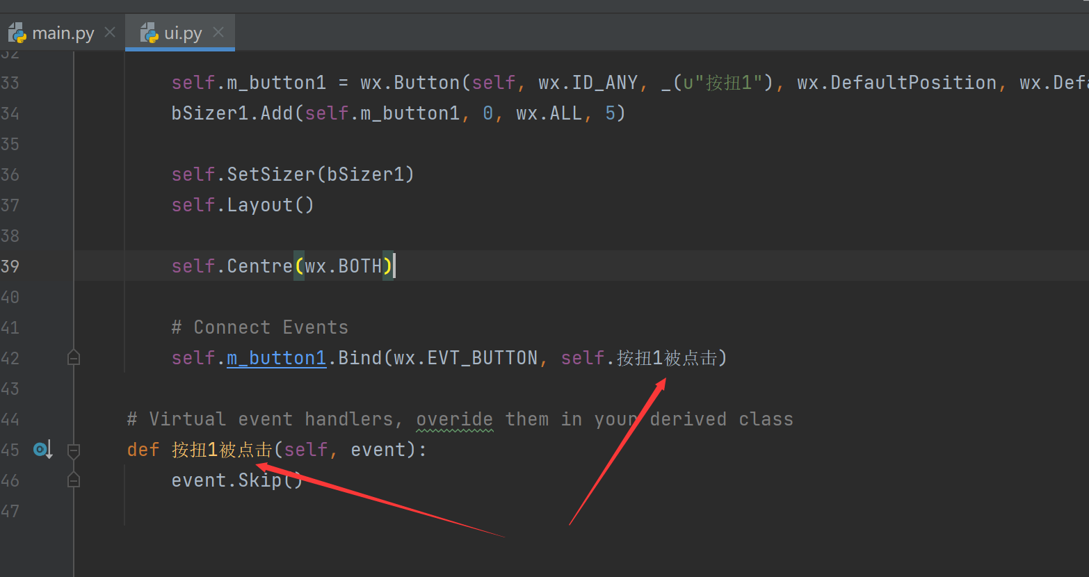 Binding events in Chinese will be garbled · Issue #708 · wxFormBuilder ...