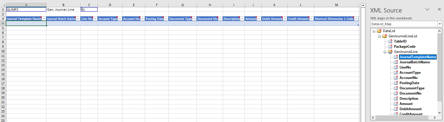 NullReferenceException when importing data into an Excel spreadsheet containing a table and XML ...
