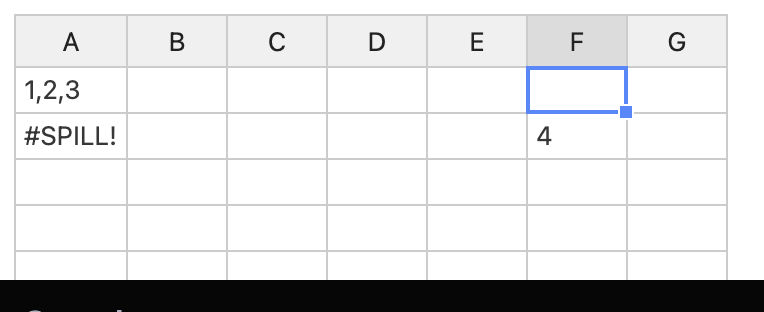 Custom func that returns an array doesn't seem to resize properly ...