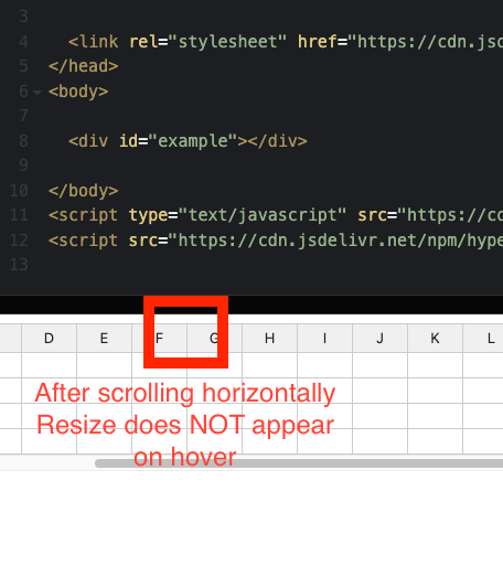 [Bug]: Cannot resize column headers after horizontal scroll when "preventOverflow" is used ...