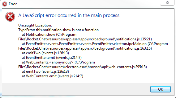 Push notification causes error · Issue #979 · RocketChat/Rocket.Chat ...