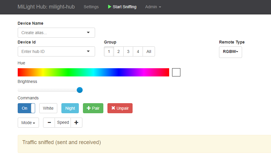 FUT095 remote support (4 Zone RGBW) · Issue #495 · sidoh/esp8266_milight_hub · GitHub