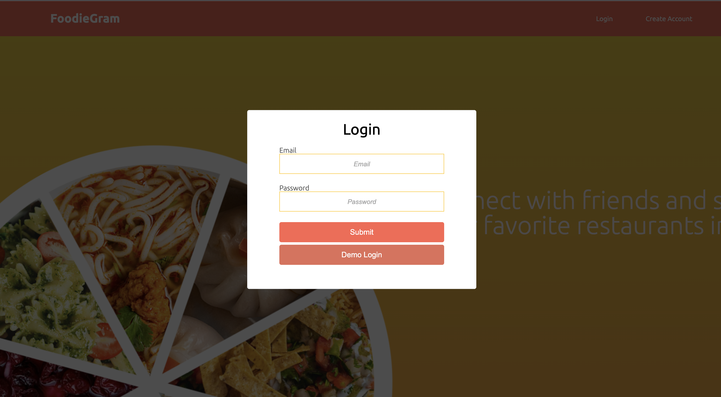 GitHub - AndyAYu/FoodieGram: A single-page MERN social media app for foodies
