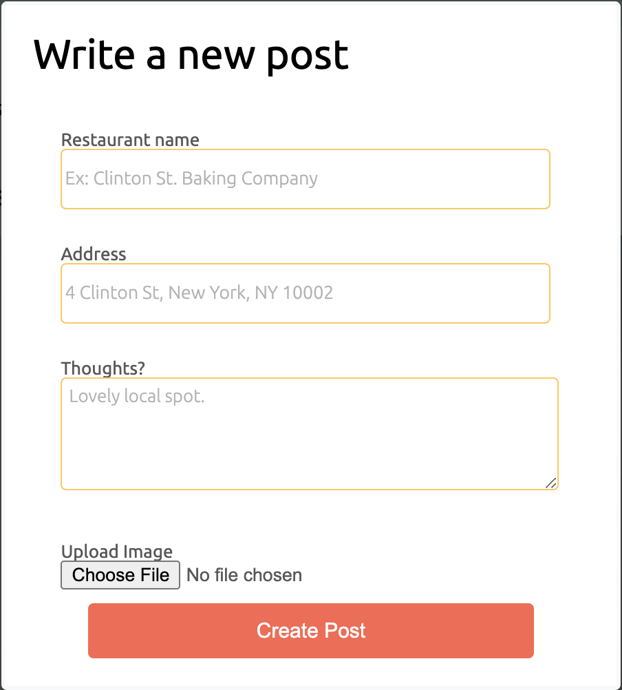 GitHub - AndyAYu/FoodieGram: A single-page MERN social media app for foodies
