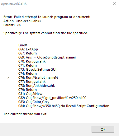 Error · Issue #1 · thyaguster/NoRecoilApex · GitHub