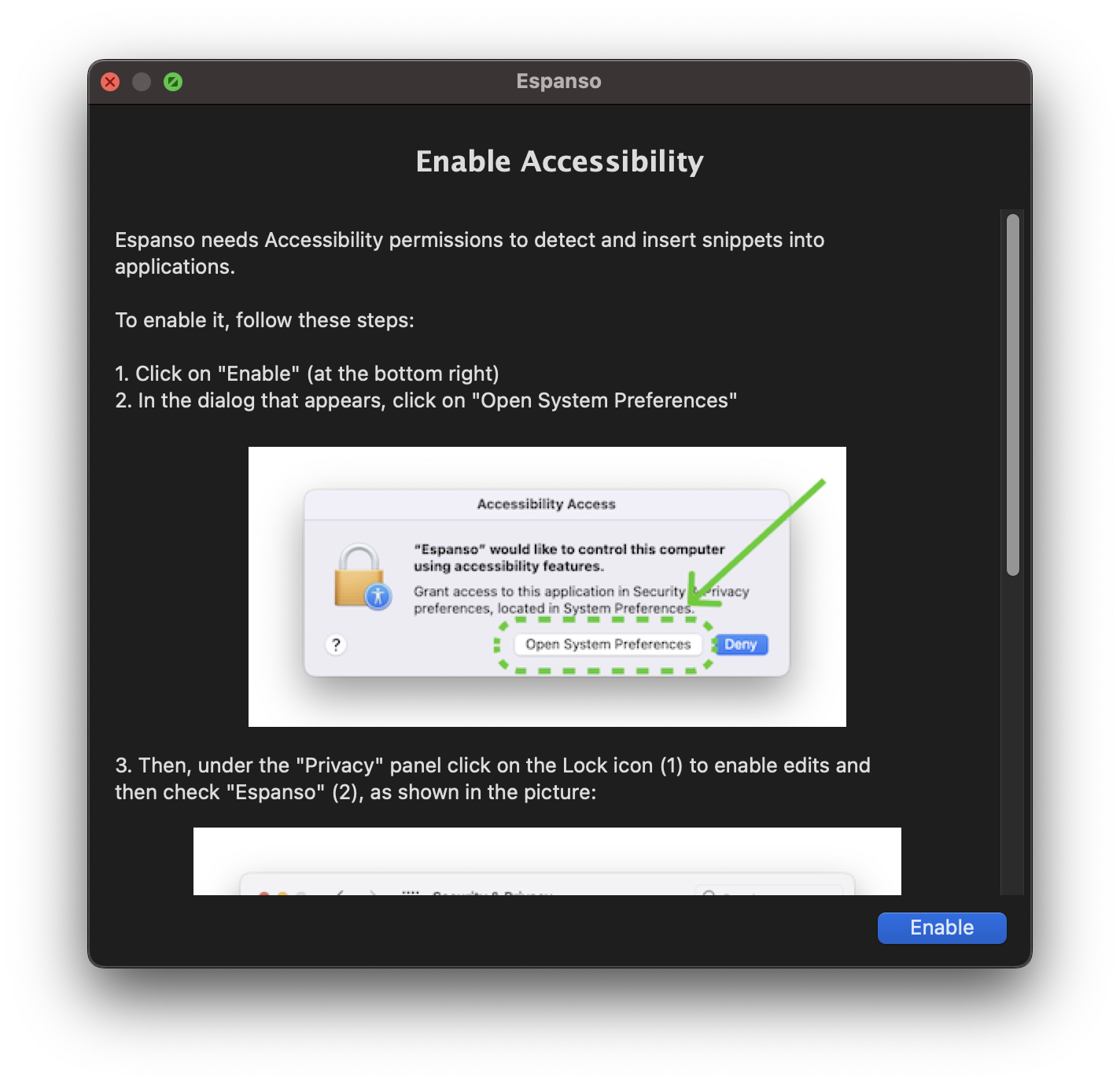 No rights to control the computer by espanso · Issue #1539 · espanso/espanso · GitHub