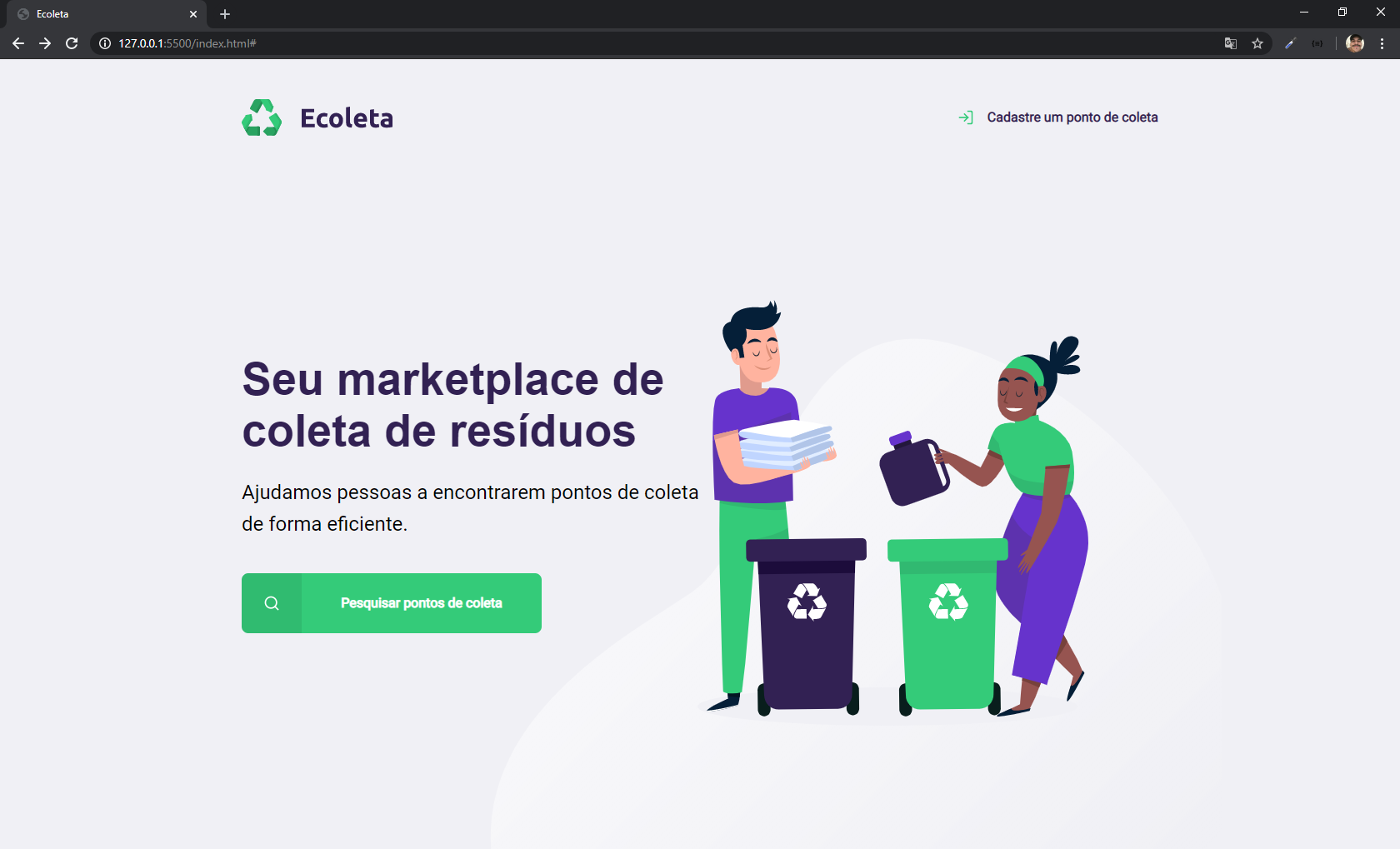 GitHub - titto-paixao/ecoleta-nlw: Projeto desenvolvido na primeira ...