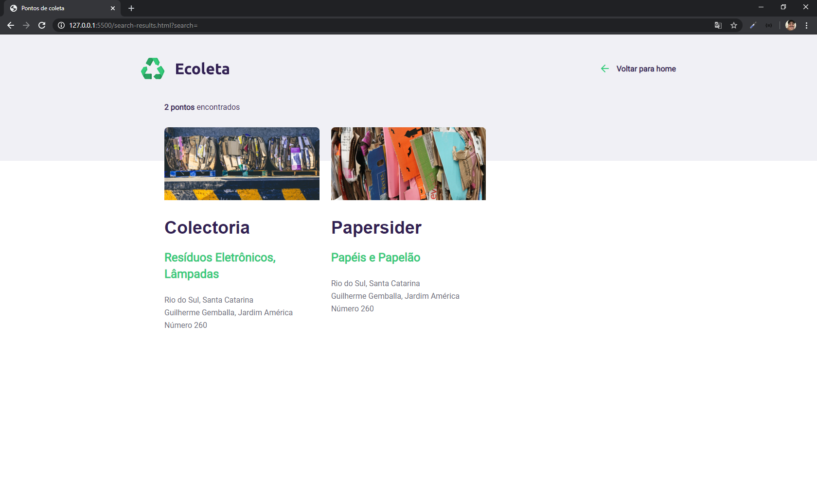 GitHub - titto-paixao/ecoleta-nlw: Projeto desenvolvido na primeira Next Level Week da RocketSeat