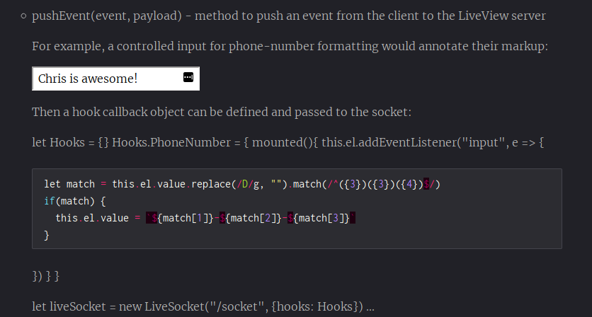 "Interop" documentation contains HTML (instead of HTML source) · Issue #319 · phoenixframework ...