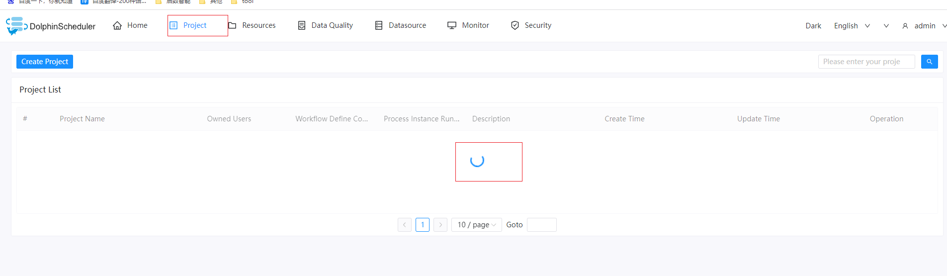Unable to get project · apache dolphinscheduler · Discussion #13224 · GitHub